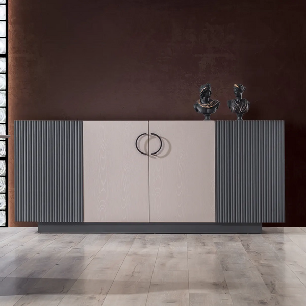 Birou managerial, Alfa Cream – intermobilifurniture