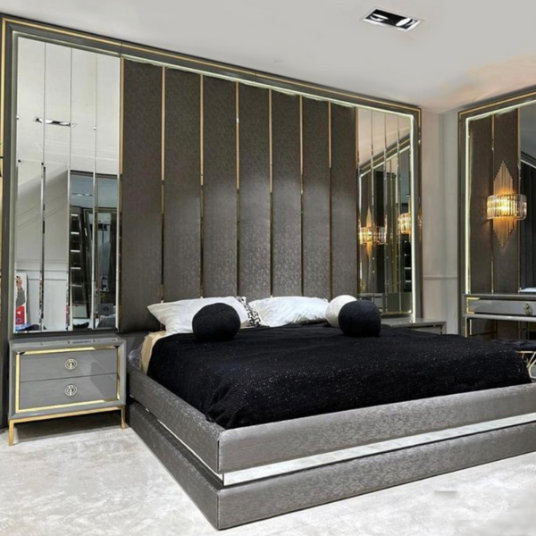 Pat tapițat de lux cu panou înalt , Paris – intermobilifurniture